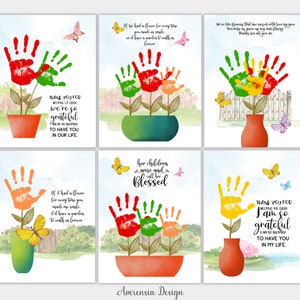 BUNDLE Handprint Flower, Gift for Mother,mother's Day, Mom Birthday ...