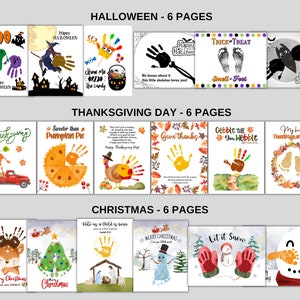 90 Design YEARLY BUNDLE for All Seasons and Holidays Handprint ...