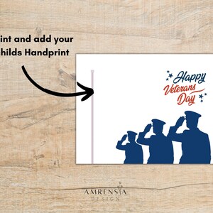 Handprint Craft for Veterans Day, USA Flag, Happy Veterans Day ...
