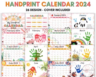 Handprint Memory Book Printable for Prek, Preschool Kindergarten 1st ...