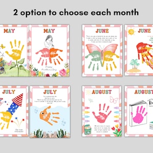 25 Design Handprint Memory Book Printable for Prek, Preschool ...