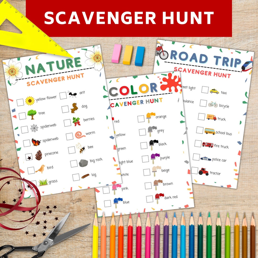 Indoor Outdoor Scavenger Hunt, Scavenger Hunt Nature, Scavenger Hunt ...