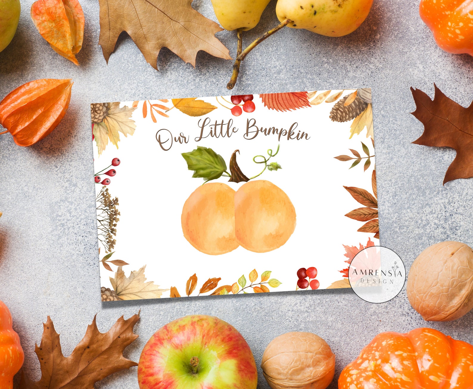 Our Little Bumpkin, Baby Bumpkin Keepsake, DIY Pumpkin Fall Craft, Baby ...
