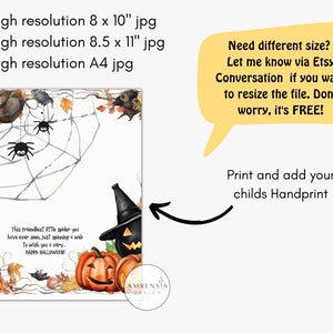 Spider Halloween Poem, Halloween Handprint Art, Happy Halloween ...