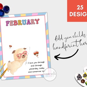 25 Design Handprint Memory Book Printable for Prek, Preschool ...