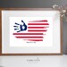 Happy 4th of July Handprint Art, Easy Craft Printable for Preschool Kid ...
