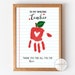 Teachers Day Gift, Appreciation Week, Apple Handprint Art Printable for ...