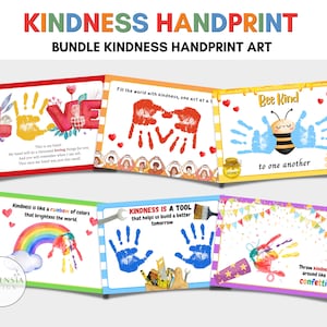 Bundle Kindness Handprint Art, Activity for Kindness Week, Printable ...