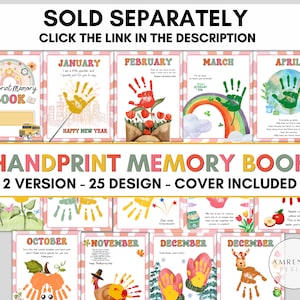 26 Design Handprint Calendar ,handprint Memory Book Printable for Prek ...