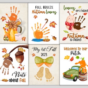 BUNDLE Handprint Craft, Autumn Fall Activity, Printable Handprint Craft ...