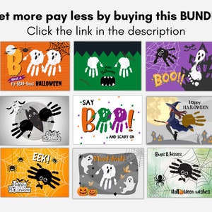 Halloween Footprint Art, BOO Happy Halloween Keepsake Craft Handprint ...