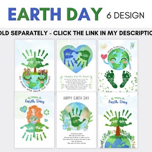 Happy Earth Day Make Everyday Earth Day Go Green Footprint Art Kids ...