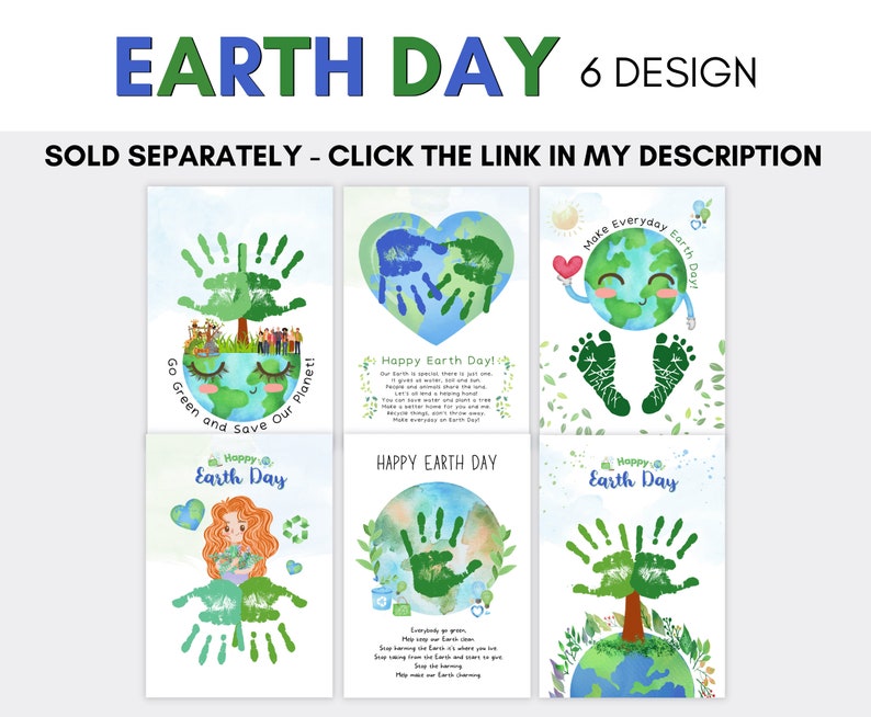 Happy Earth Day Make Everyday Earth Day Go Green Footprint Art - Etsy