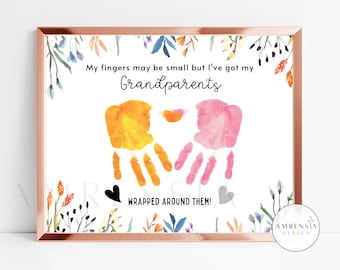 Grandparents Day Handprint Keepsake, Happy Grandparents Day, Grandma ...