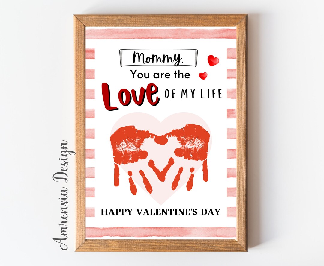 Valentine Gift for Mom, Happy Valentines Day, Printable Template for ...
