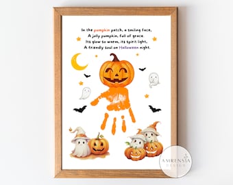 Fall Leaves Handprint Craft Template-printable-art Parent - Etsy