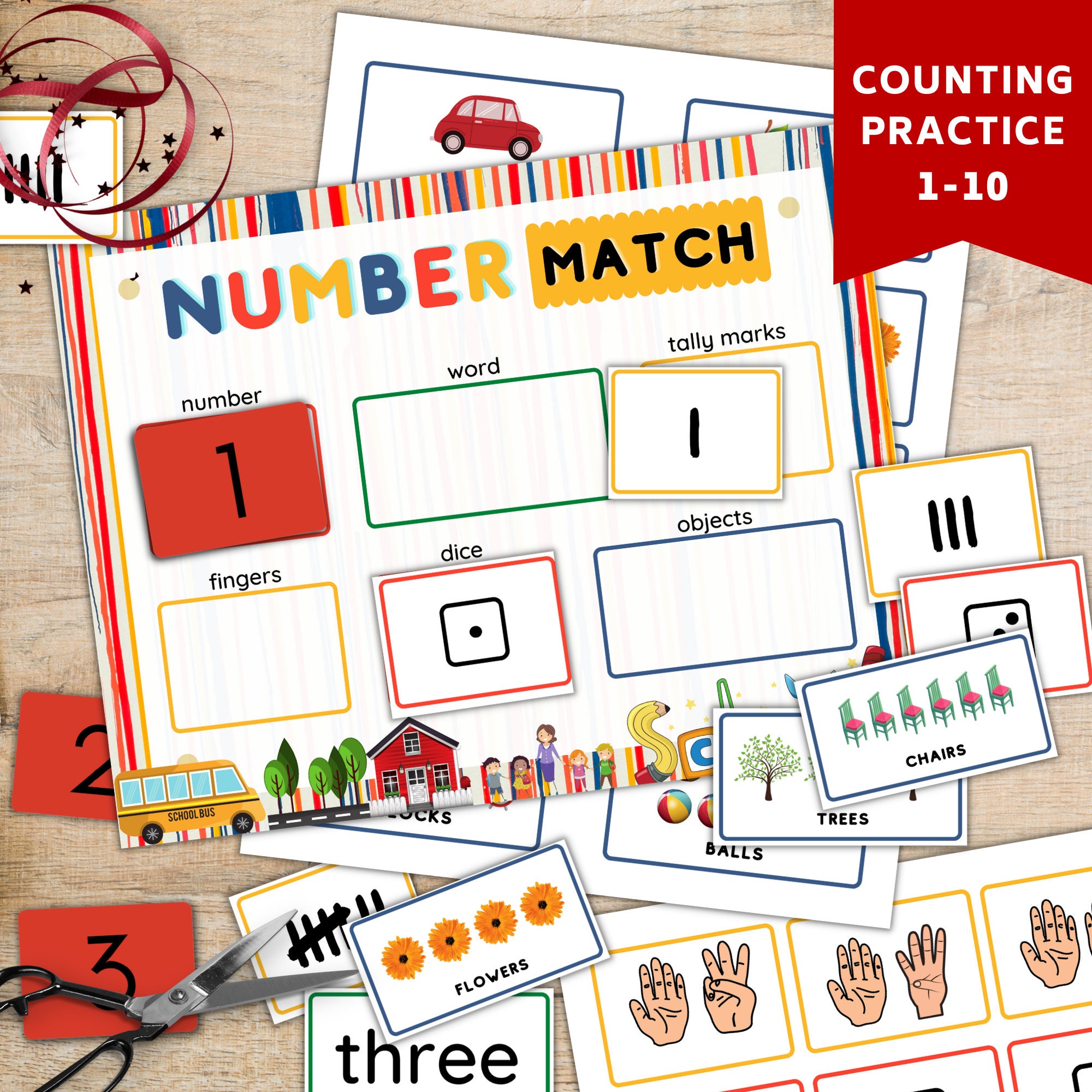 Learn Number Toddler 1-10 EYFS Resources STEM Activity - Etsy