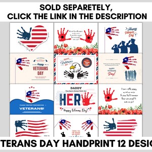 Handprint Craft for Veterans Day, USA Flag, Happy Veterans Day ...