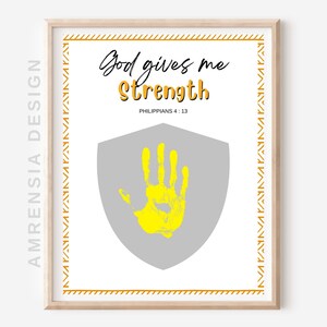 Handprint DIY Craft Art for Sunday School Bible Learning Craft Art ...