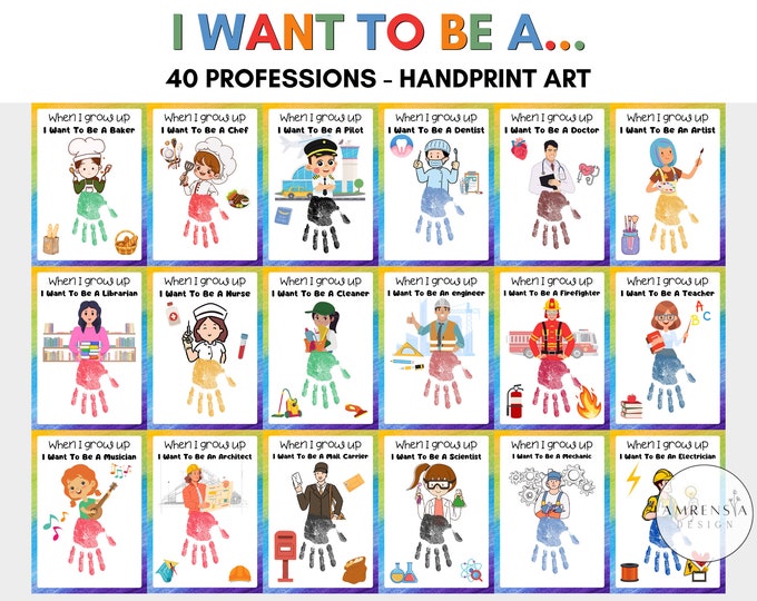 PRINTABLE When I Grow up I Want to Be Sign–back to School Prop,1st Day ...