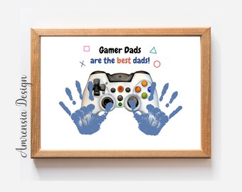 Fathers Day Handprint Keepsake for Dad, DIY Personalized Keepsake ...