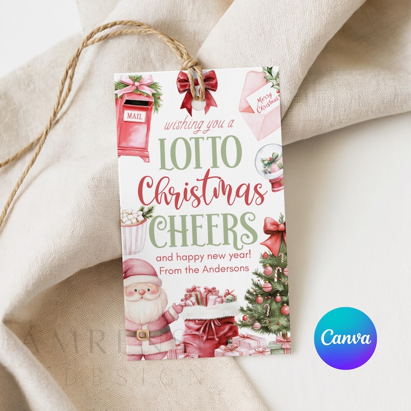 Lotto Christmas Tag - Etsy