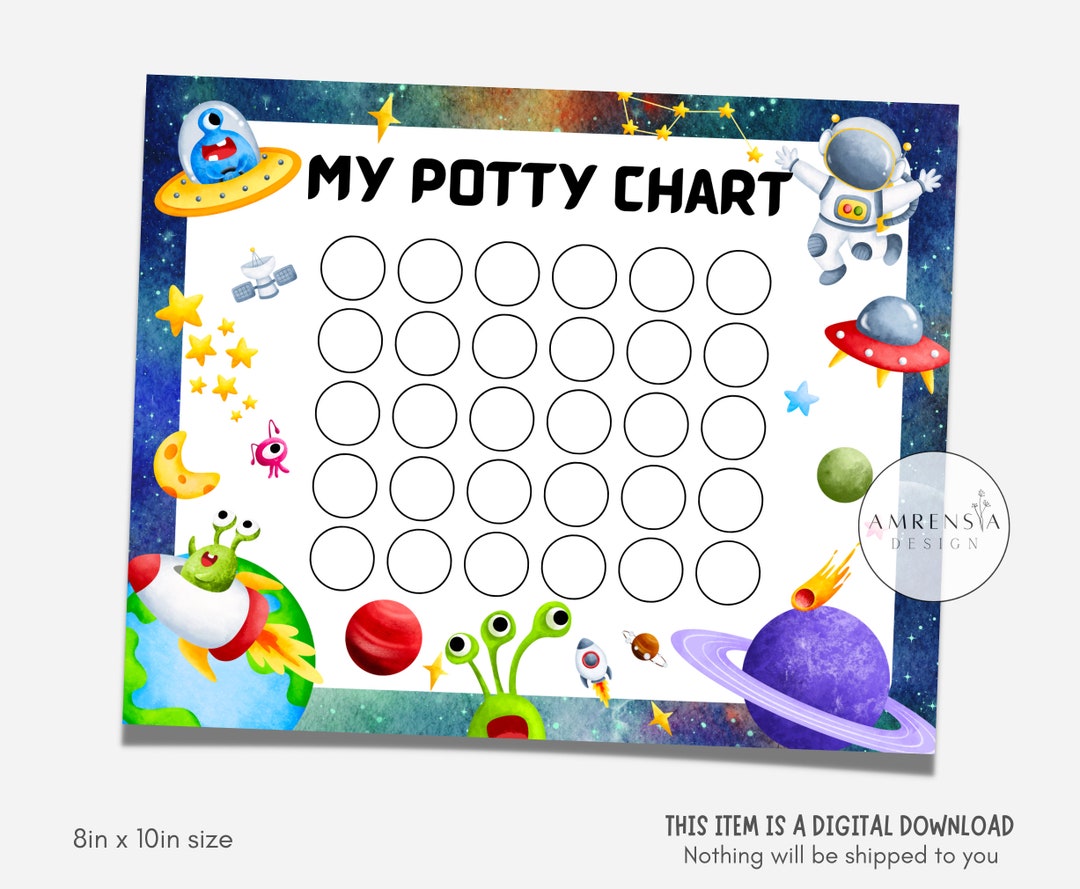 Potty Training Chart, My Potty Chart Printable, Potty Training Reward ...