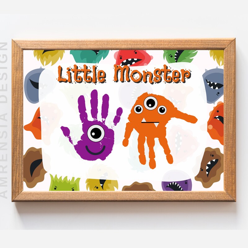 Monster Handprint - Etsy