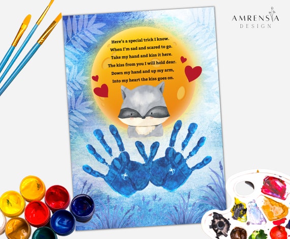 The Kissing Hand Book Raccoon My First Day of Preschool - Etsy