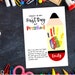 Pencil Handprint Art Back to School Poem Craft First Day of - Etsy UK