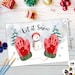 Christmas Handprint Art, Let It Snow Snowman Mittens, Home Decoration ...
