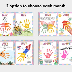 25 Design Handprint Memory Book Printable for Prek, Preschool ...