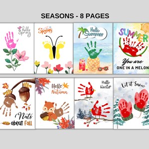 90 Design YEARLY BUNDLE for All Seasons and Holidays Handprint ...