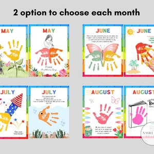 25 DESIGN Handprint Memory Book Printable for Prek, Preschool ...