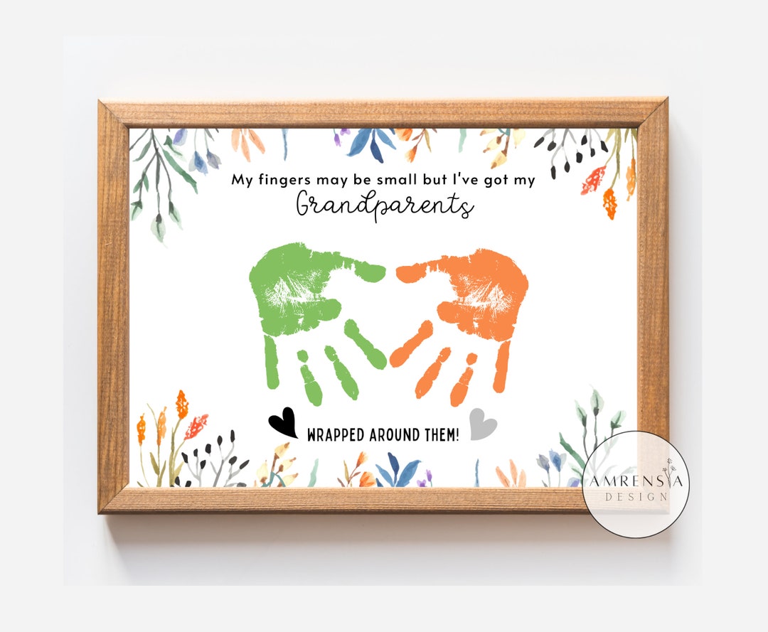 Grandparents Day Handprint Keepsake, Happy Grandparents Day, Grandma ...