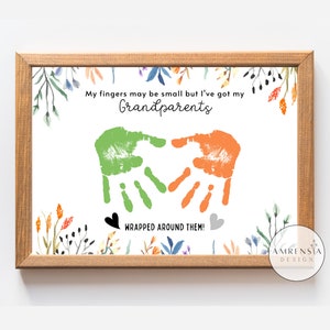 Grandparents Day Handprint Keepsake, Happy Grandparents Day, Grandma ...