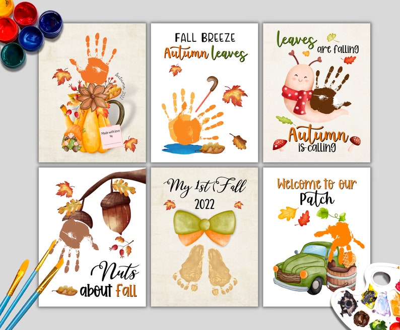 BUNDLE Handprint Craft Autumn Fall Activity Printable - Etsy