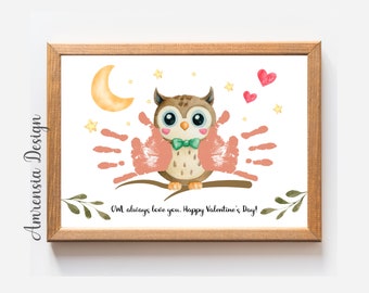 Owl Handprint Craft - Etsy