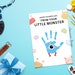 Happy Fathers Day From Your Little Monster Handprint Keepsake for Dad ...