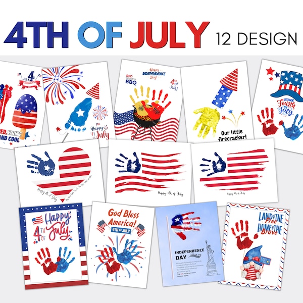 Memorial Day Handprint Craft - Etsy