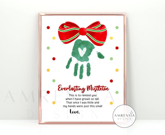 Mistletoe Craft Preschool Template