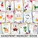 Handprint Memory Book Printable for Prek, Preschool Kindergarten 1st ...
