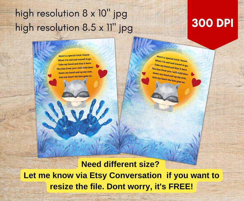 The Kissing Hand Book Raccoon My First Day of Preschool - Etsy