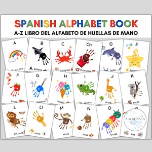 150 Design Spanish Craft Mega Bundle, Handprint Footprint Art Toddler ...