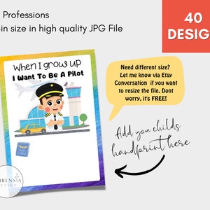 Handprint When I Grow up I Want to Be, Handprint Art for Prek ...