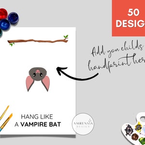 50 Animal Movement Handprint Art Kit for Toddlers, Preschoolers, First ...