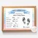 NICU Graduate Printable Footprint, Newborn Baby Boy Footprint, Mom and ...
