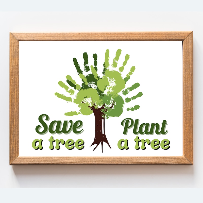Save the Trees Poster - Etsy