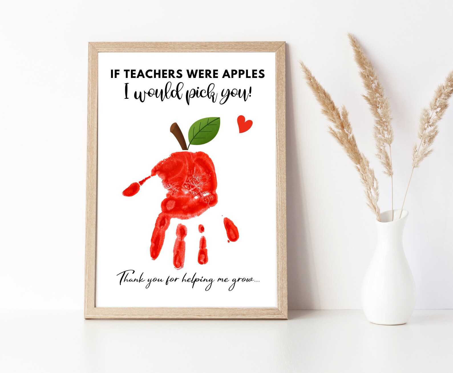 Teacher Appreciation Handprint Craft Kids Child Preschool - Etsy UK