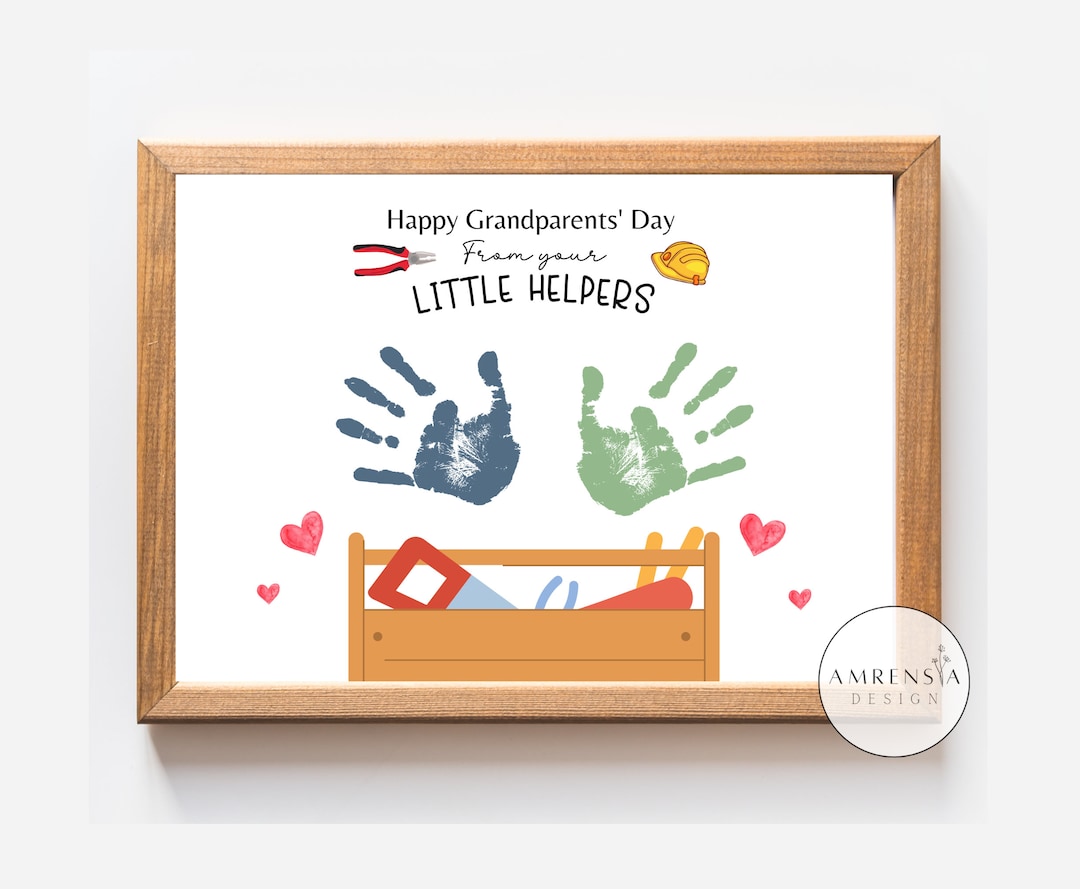Grandparents Day Handprint Keepsake, Happy Grandparents Day, Grandma ...